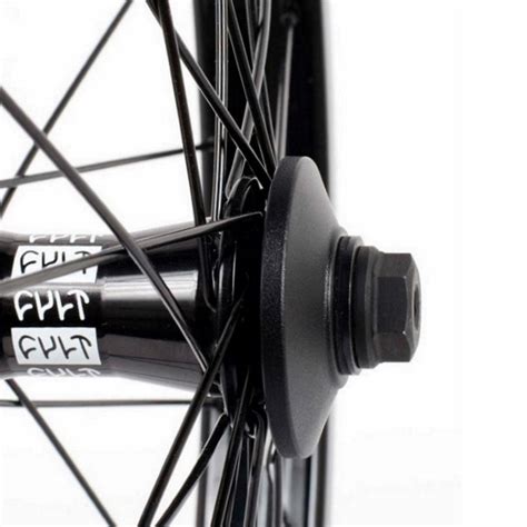 Cult Crew Nylon Front Hubguards Black 10mm Pair Cult Bmx