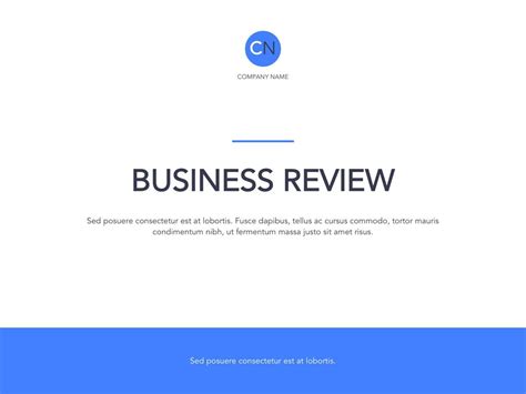 Business Review Google Slides Template Presentation Template
