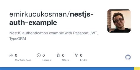 Github Emirkucukosmannestjs Auth Example Nestjs Authentication