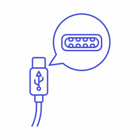 C Cable Computer Connector Devices Type Usb Icon Download On Iconfinder