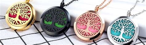 Aromatherapy Essential Oil Diffuser Necklace Tree Of Life