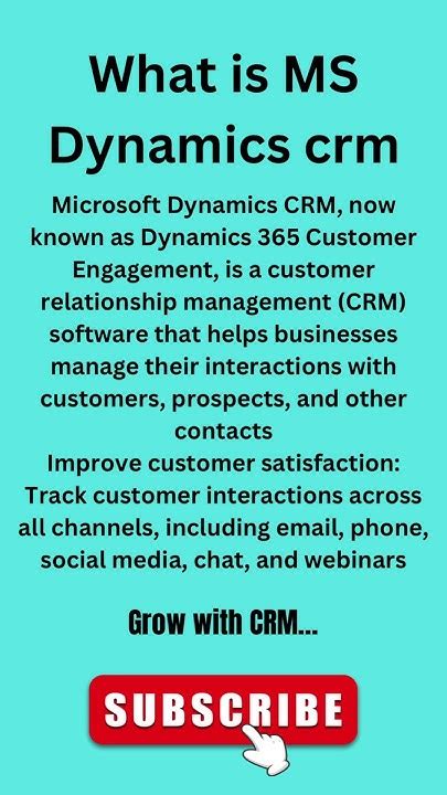 What Is Ms Dynamics Crm Growwithcrm Msdynamics Crm Microsoft Trending Viral