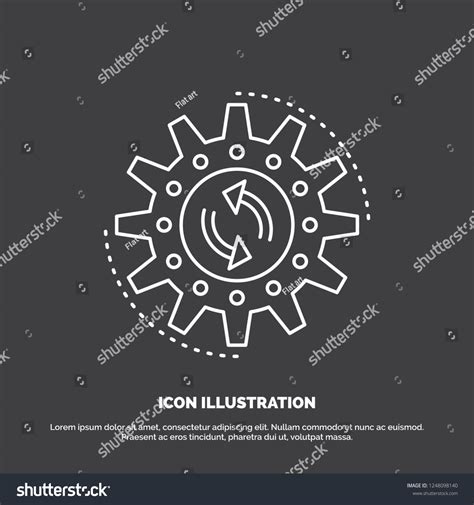 Management Process Production Task Work Icon Stock Vector Royalty Free