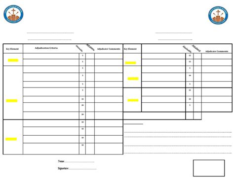 Set Piece Adjudication Form Pdf Rhythm Musicology
