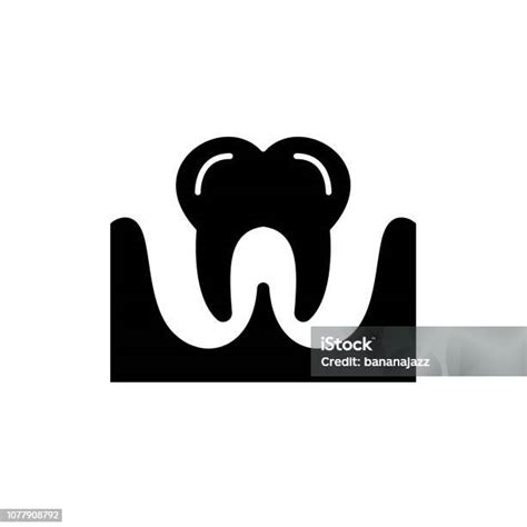 블랙 아이콘 치아 고립 된 배경에 로그인 벡터 치아 개념 기호 그림 개념에 대한 스톡 벡터 아트 및 기타 이미지 개념 건강관리와 의술 건강한 생활방식 Istock