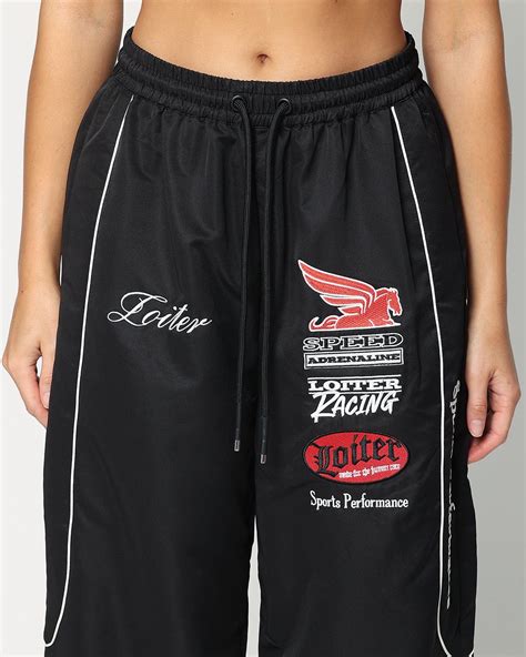Loiter Speedway Track Pants Black S Streetwear Track Pants