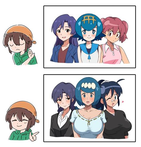 Kisaragi Chihaya Lana Lanas Mother Hinata Natsumi Hinata Aki And