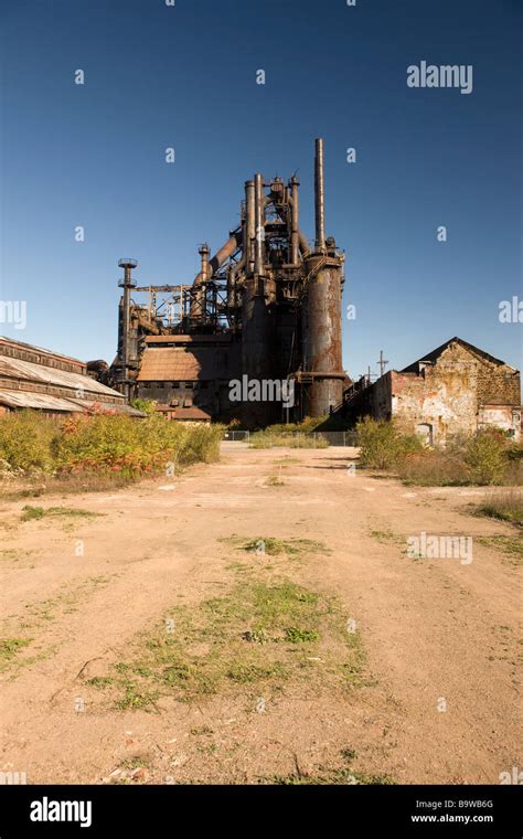 Blast Furnace Engine Steel Stacks Bethlehem Steel Company Works