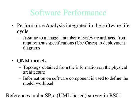 Ppt Performance Analysis Of Software Architectures Powerpoint