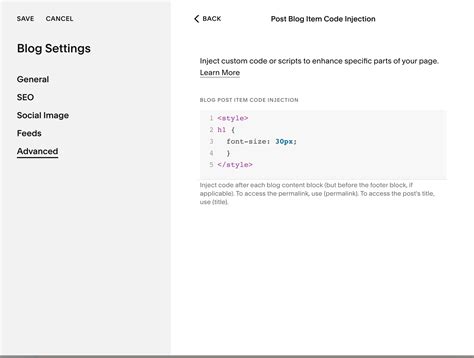 Customize Blog Post Title Font Size With Customized Text Customize With Code Squarespace Forum