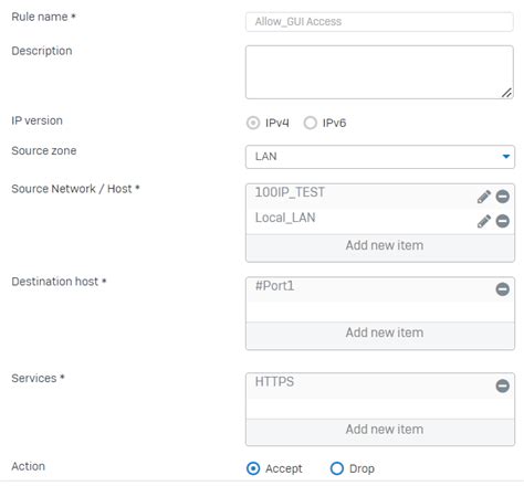 Unable To Enforce Local Service Acl On Sophos Xg V1901 Mr 1 Discussions Sophos Firewall