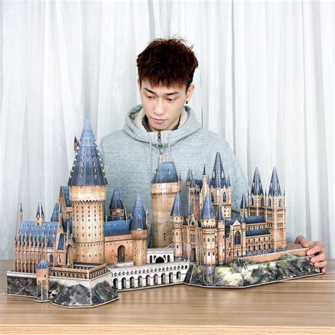 哈利波特周边霍格沃茨城堡大礼堂天文塔对角巷3d立体拼图华纳联名 虎窝淘