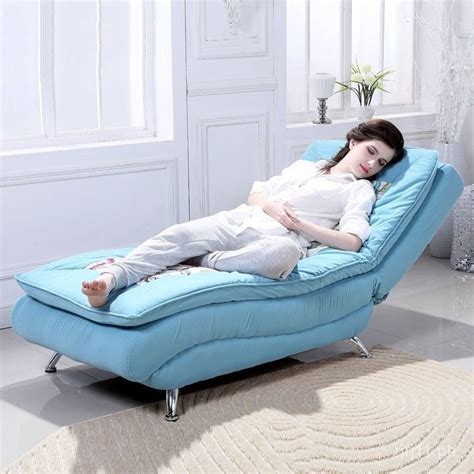 Modern Multifunctional Chaise Lounge Single Recliner Lazy Sofa Bedroom Folding Nap Chair Home