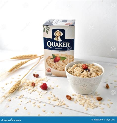 Quaker Oats Isolated On White Background Royalty Free Stock Image
