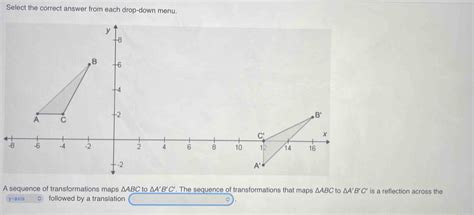 Solved Select The Correct Answer From Each Drop Down Menu A