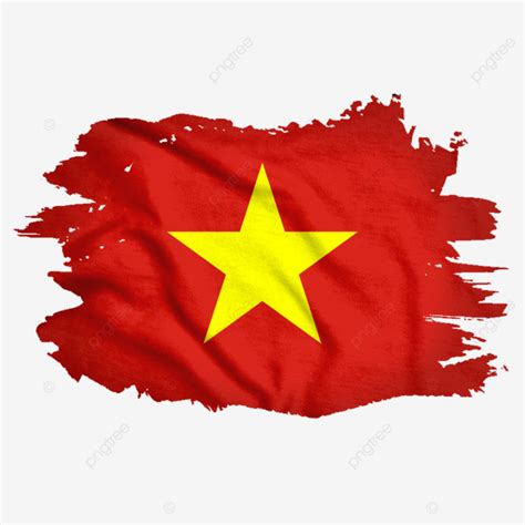 Hình ảnh Cờ Việt Nam Bằng Cọ Cứng Màu Nước Mới Png Việt Nam Lá Cờ