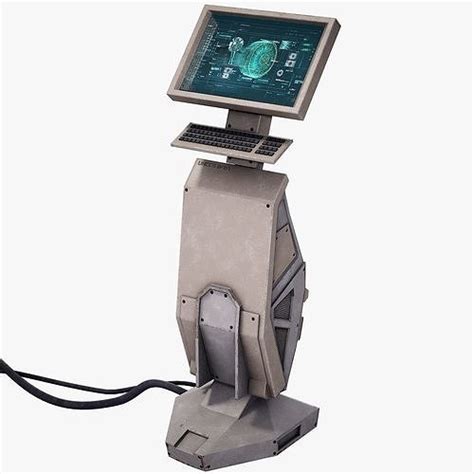 3d Model Sci Fi Terminal Pbr Vr Ar Low Poly Cgtrader