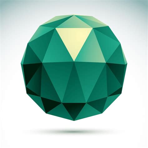 Premium Vector Abstract Geometric 3d Object Modern Digital Technology And Science Theme