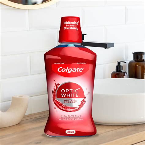 Buy Colgate Optic White Teeth Whitening Mouthwash With Optic Brightener
