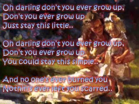 Taylor Swift Never Grow Up Official Lyrics On Screen Youtube