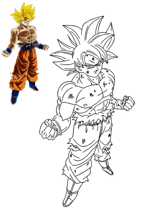 Black Goku Para Colorear Dibujos Pdf Para Imprimir