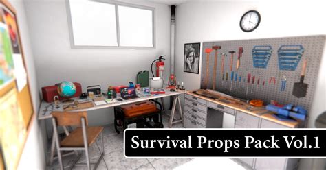 Survival Props Pack Vol1 3d Props Unity Asset Store