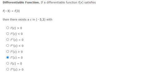 Solved Differentiable Function If A Differentiable Function Chegg