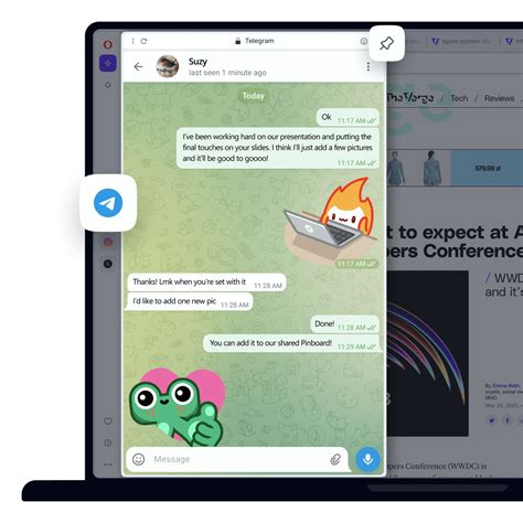 Opera Tarayıcıda Telegram Uygulamasının Faydaları Opera Tarayıcı