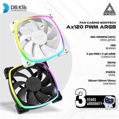 Jual Fan Casing Montech Ax120 Pwm Argb Montech Ax 120 Pwm Fan