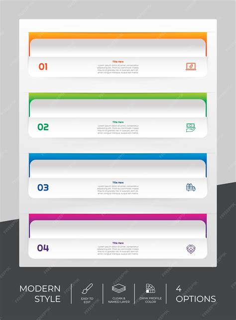 Premium Vector Workflow Infographic Vector Design With 4 Steps And Modern Design Step