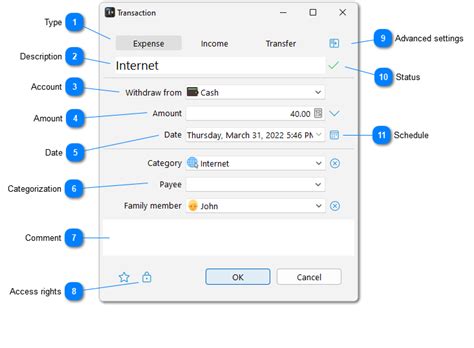 Personal Finance Software User Guide Editing Transactions