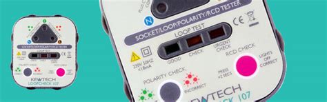 loopcheck107 mains socket tester with loop check mains polarity and rcd