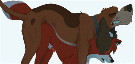 Rule 34 Anal Anal Sex Bared Teeth Belly Blue Collar Brown Body Brown Fur Closed Eyes Collar