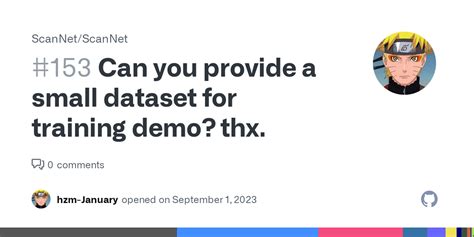 Can You Provide A Small Dataset For Training Demo Thx · Issue 153