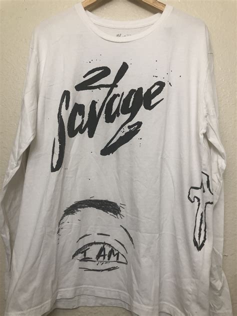 21 Savage Shirt I Am Greater Than I Was Xl Concert Merch Long Sleeve Xl