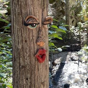 Lady Xyleena Face Tree Art Female Tree Faces Gardeners Gift Garden Art Unique Birthday Gift