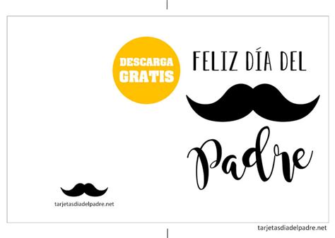 Tarjetas Del Día Del Padre Fáciles Y Bonitas Para Imprimir Gratis