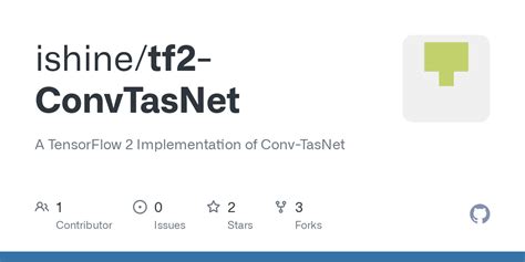 Github Ishine Tf Convtasnet A Tensorflow Implementation Of Conv Tasnet
