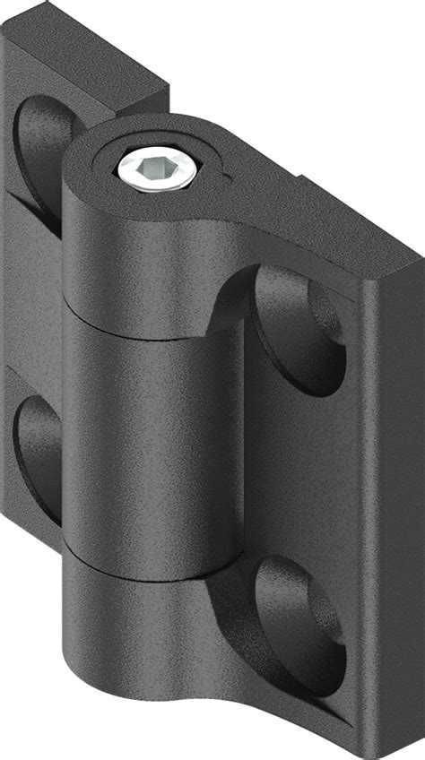 Charnière à Friction 180° Réglable Jusquà 2 Nm Zamak époxy Noir 1056 U6 01 Dimension 40 X 40 Mm