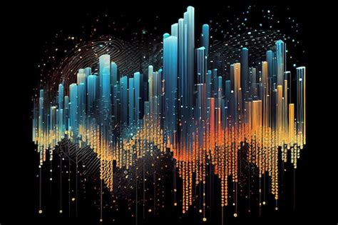 Premium Photo Abstract Big Data Flow Background