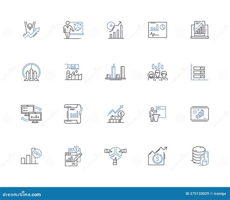 Data Visualization Outline Icons Collection Data Visualization Chart
