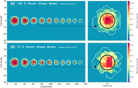 The Two Maps Compare The Effect Of Different Shape Model Resolutions Download Scientific
