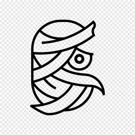 고대 이집트 할로윈 공포 미라 으스스한 할로윈 라인 테러 밤 아이콘 Png Pngwing