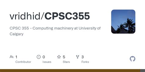 GitHub Vridhid CPSC355 CPSC 355 Computing Machinery At University