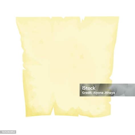 양피지 종이 파피루스 빈 프레임 흰색 배경 스톡 벡터 일러스트레이션에 격리 된 만화 스타일의 빈 질감 의자산 중세 앤티크 요소 벡터 일러스트레이션 0명에 대한 스톡 벡터