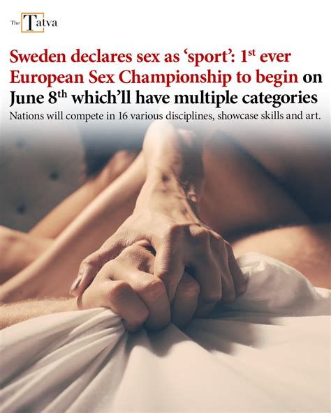 👑hanja👑 On Twitter Rt Thetatvaindia Sweden Has Declared Sex As A Sport And The First Ever