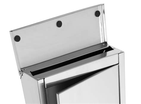Regent Locking Wall Mount Mailbox Stainless Steel Architectural Mailboxes