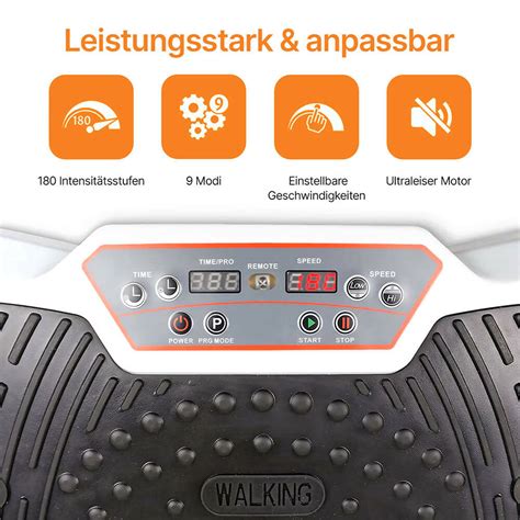 Vibrationsplatte Mit 180 Stufen Für Effektives Training Fitnessplatt
