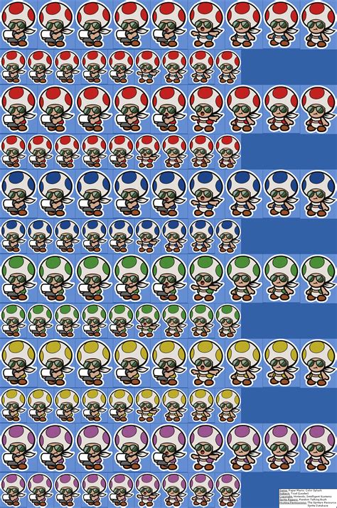 Toad Leader Paper Mario Color Splash Wii U The Spriters Resource