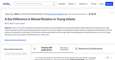 A Sex Difference In Mental Rotation In Young Infants